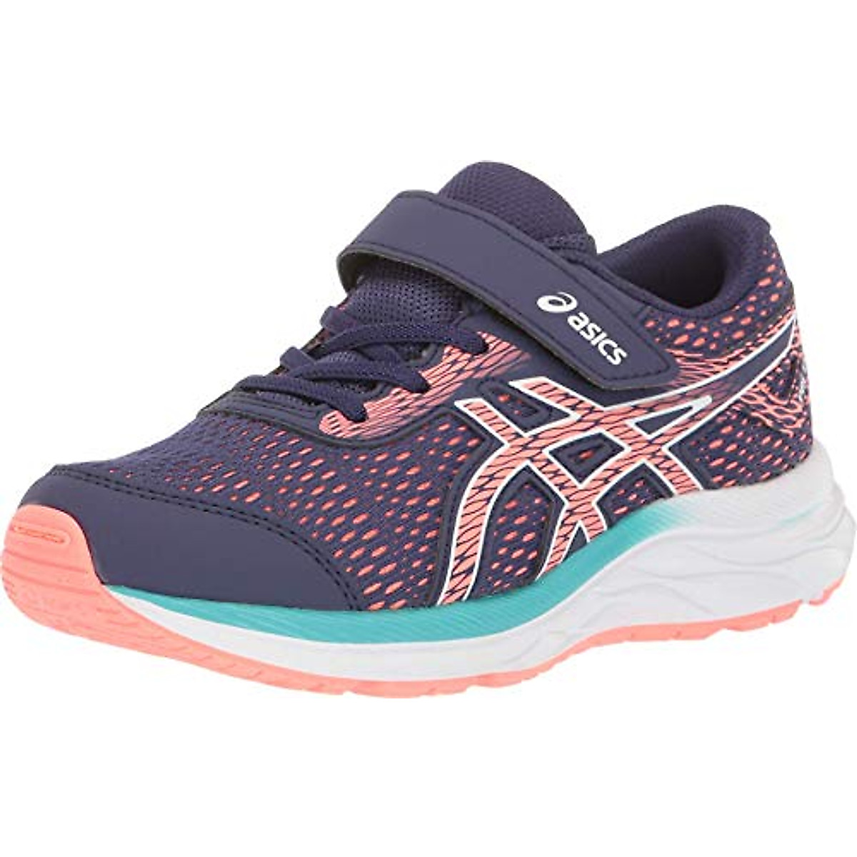 ASICS Kid's Gel-Excite 6 Pre-School Running Shoes, 2, Purple Matte/Sun Coral