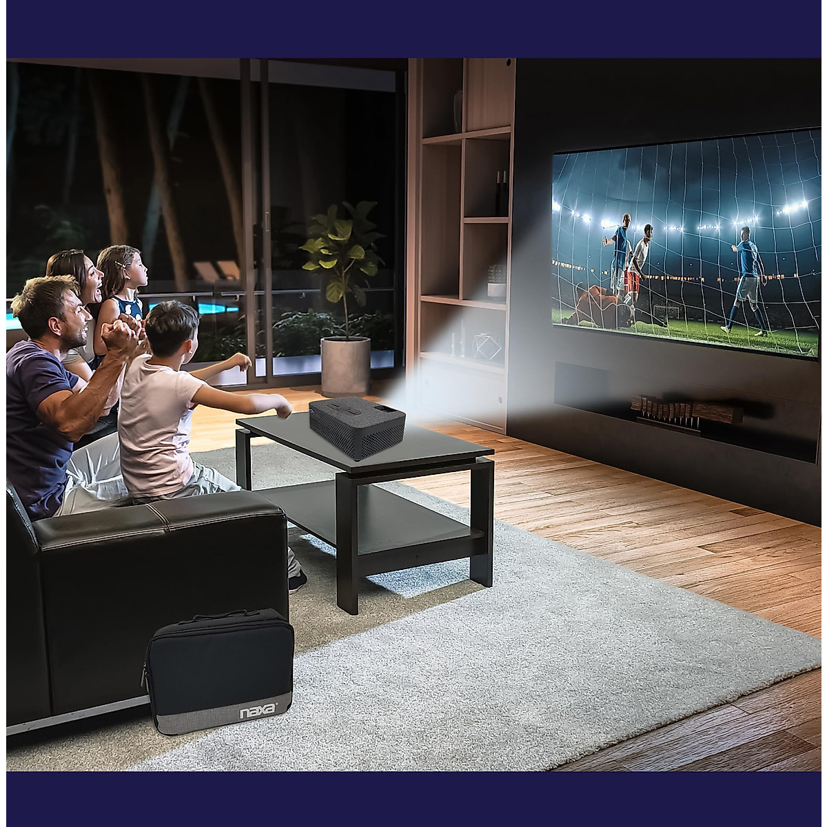 Naxa NVP-2001C LCD Projector - 16:9 - Black