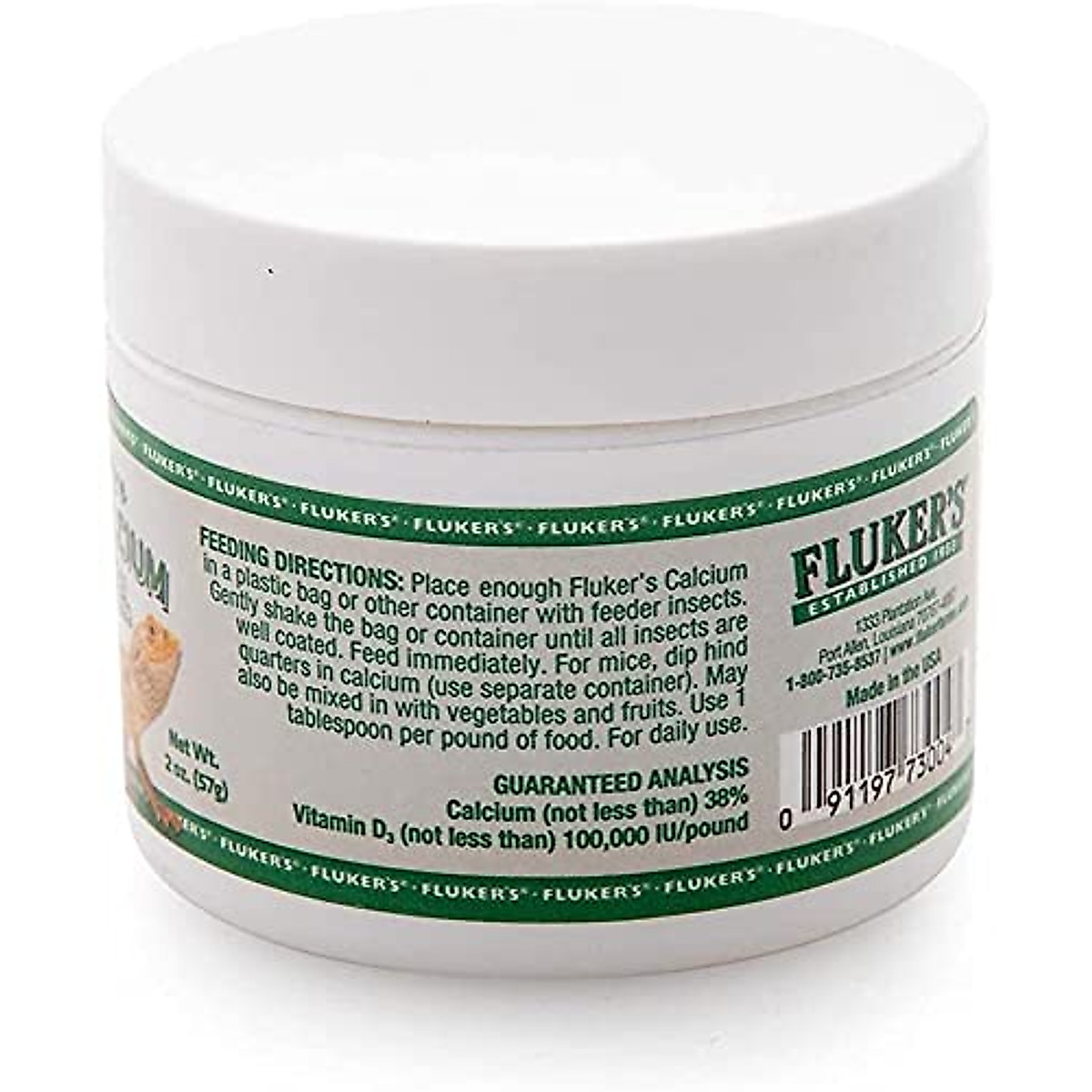 DBDPet Fluker's Repta Calcium with Vitamin D3 Reptile Supplement 2oz - Includes Attached Pro-Tip Guide