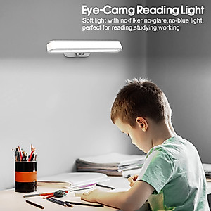 BEYONDOP LED Desk Lamp for Home Office, Magnetic Lights with 1800mah Rechargeable Battery, Full Dimmable Reading Lamp, Battery Operated Lights, Eye-Caring Table Lamp for Dorm School Gifts, 4000K