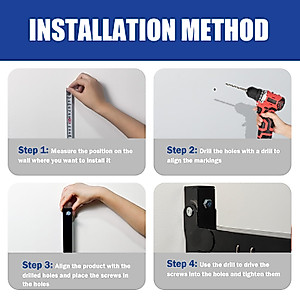 S&R PLKOP 3-Level Lumber Storage Rack, Wall Mounted Wood Organizer - 2 Pack, Black, Metal for Wood Storage & Lumber Racks