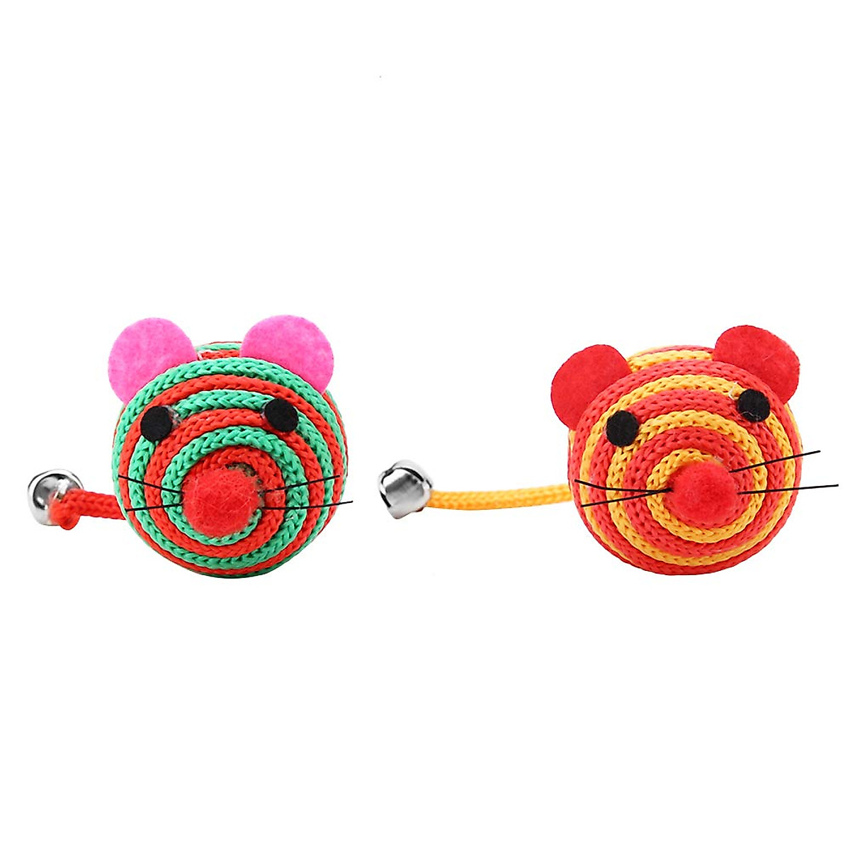 Dog Toy Ball, Nontoxic Bite Resistant Toy Ball Cat Dog Chew Traning Fun Playing Toy Ball Cute Rat Perfect for Playtime and Chewing Toys