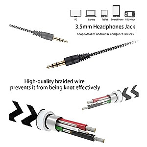 GOGOSINIS Earbuds Set with Case for Kids for School, Wired Over-Ear 3.5mm Headphones for Phone and PC, Wrap Around Ear Buds with Earhook for Kids 3-8, Comfortable Earphones with Hook.(Blue-Shark)