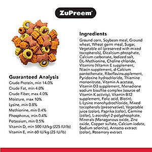 ZuPreem PastaBlend Smart Pellets Bird Food for Parrots and Conures, 3 lb Bag - Made in The USA, Daily Nutrition, Essential Vitamins, Minerals for African Greys, Senegals, Amazons, Eclectus, Cockatoos
