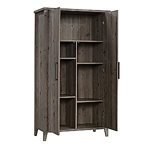 Sauder Summitt Station Storage Cabinet, L: 35.28" x W: 17.13" x H: 63.90", Pebble Pine