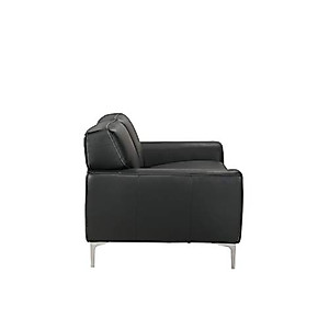 New Classic Furniture Carrara Loveseat, Black