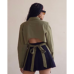The Drop Women's Martini Olive Utility Jacket by @thenotoriouskia, L