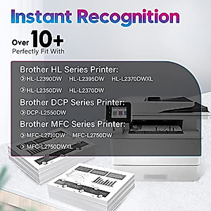 ONLYU TN760 Toner Cartridge High Yield Replacement Compatible for Brother TN760 TN-760 TN 760 TN-730 TN730 Toner for Brother Printer MFC-L2710DW MFC-L2750DW HL-L2350DW HL-L2395DW DCP-L2550DW (4-Black)