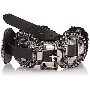Roper Women's Large Cross Concho, Black, L