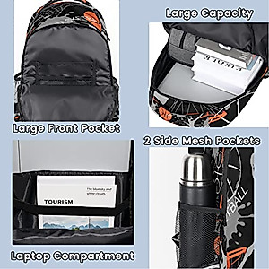 OSAM SPACE School Backpack, Basketball Player Student Backpack for Boys Girls BookBag Laptop Bags Casual Daypack College Travel Bag for Men Women with Reflective Strip