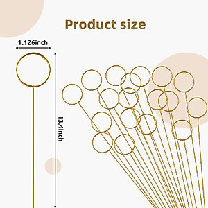 lsshao 30-Piece Floral Place Card Holder Set - 13.4 Inch Table Number Holders for Weddings, Birthdays, Parties, and DIY Crafts - Perfect Valentine's Day Gift Idea!