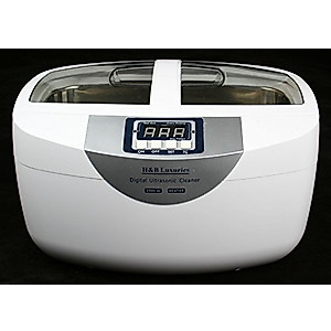 Industrial Grade Ultrasonic Cleaner 160 Watts 2.5 Liters with Heater for Gun Parts Carb Jewelry Dental