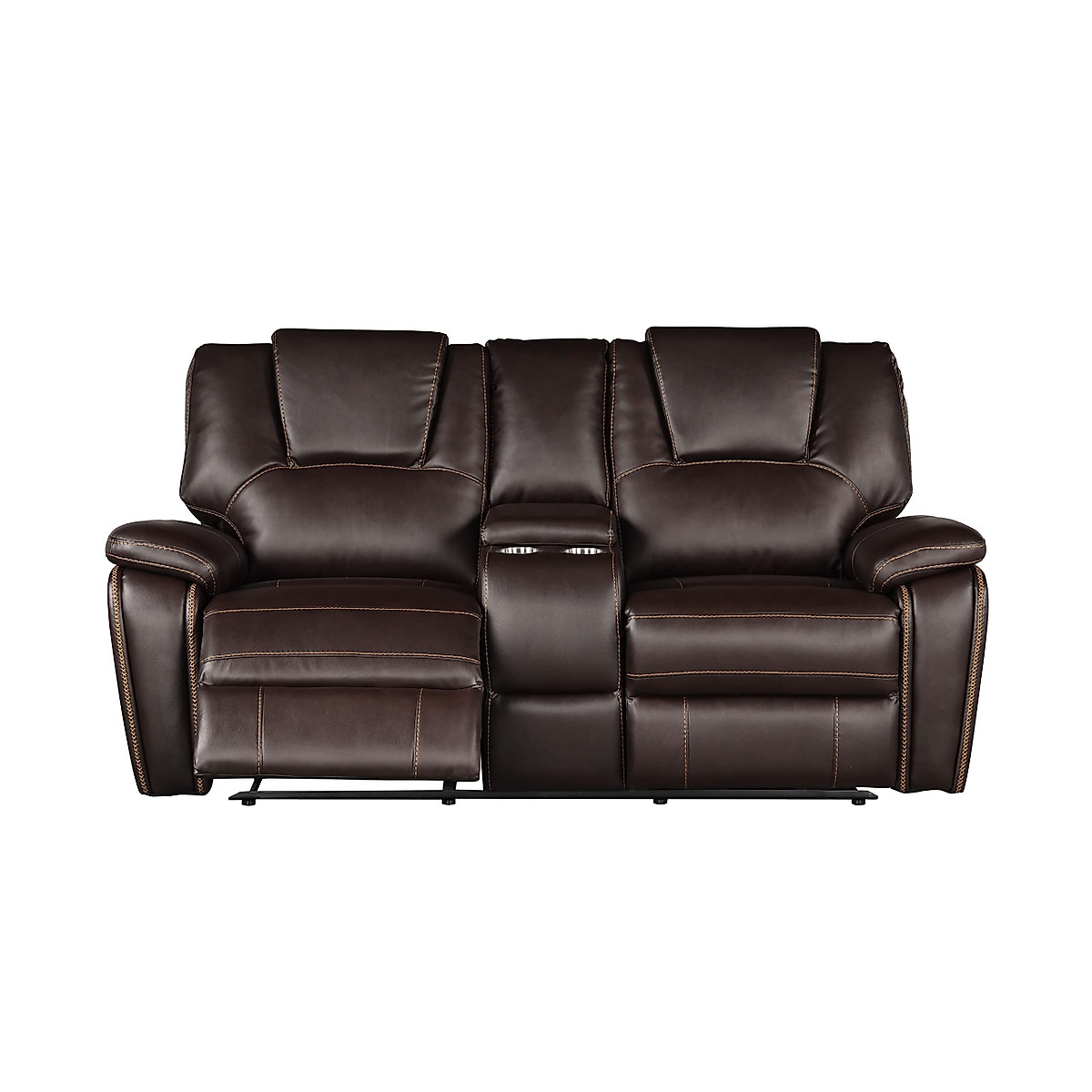 WOUND 3 Pieces Sets Recliner Sofa Bonded Leather Lounge Chair Loveseat Reclining Couch