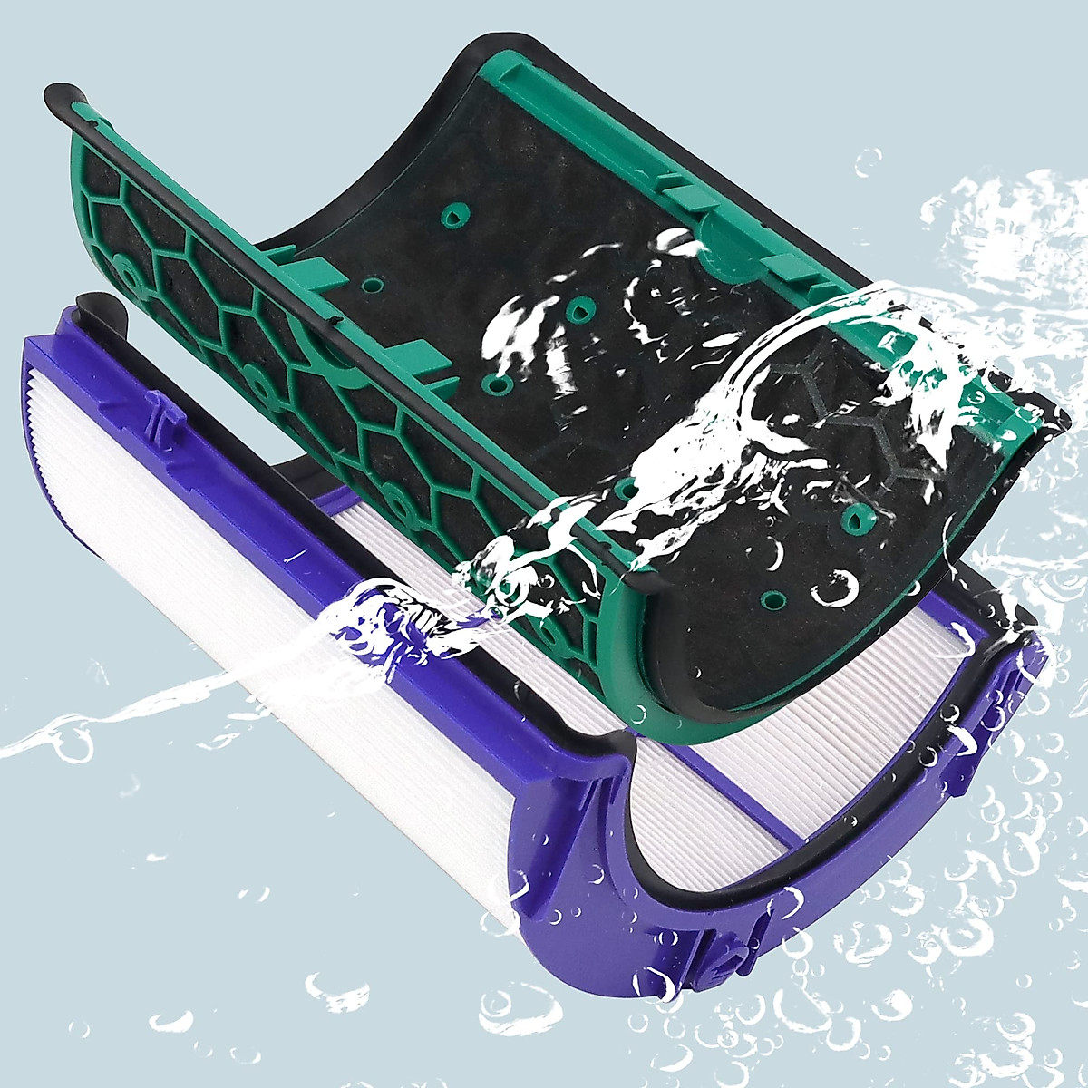 Vypart TP04 Filter Replacement fit For Filter,Replacement H13 Hepa Filter fit for TP04,HP04,DP04 Pure Cool Tower Series,1Pack Hepa Air Purifying Filter Set&1Pack Activated Carbon Pre-Filter Set