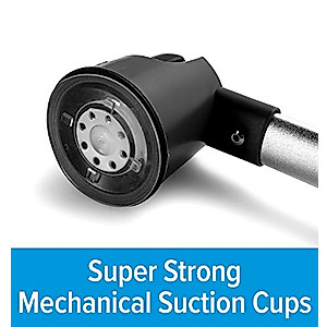Camco Suction Cup Towel Bar | RV Exterior Installation | Features Mechanical Suction Cups | Durable Construction (44029)