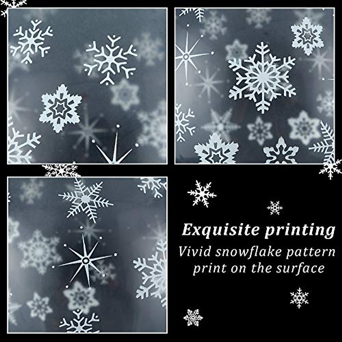 40 Pieces Clear Snowflake Balloons Winter Transparent Snowflake Latex Balloons for Christmas Birthday Wedding Party Decorations