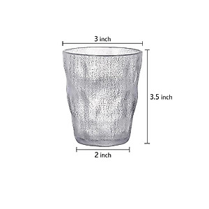 czmylzytt Set of 8 Acrylic Drinking Cups, 8 Oz Reusable Plastic Drinking Glasses, Juice Cups for Hot and Cold Drinks, BPA-Free, Drinking Cups Suitable for Party, Kitchen (Cups-Grey)