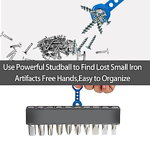 BesWin Stud Finder Wall Scanner - Studball with 27 Pounds of Pull Magnetic Power - Detect Metal through 5/8" Drywall, Wood or 3/4" Plywood Paneling, Ceramic Tiling - No Battery Required, Black