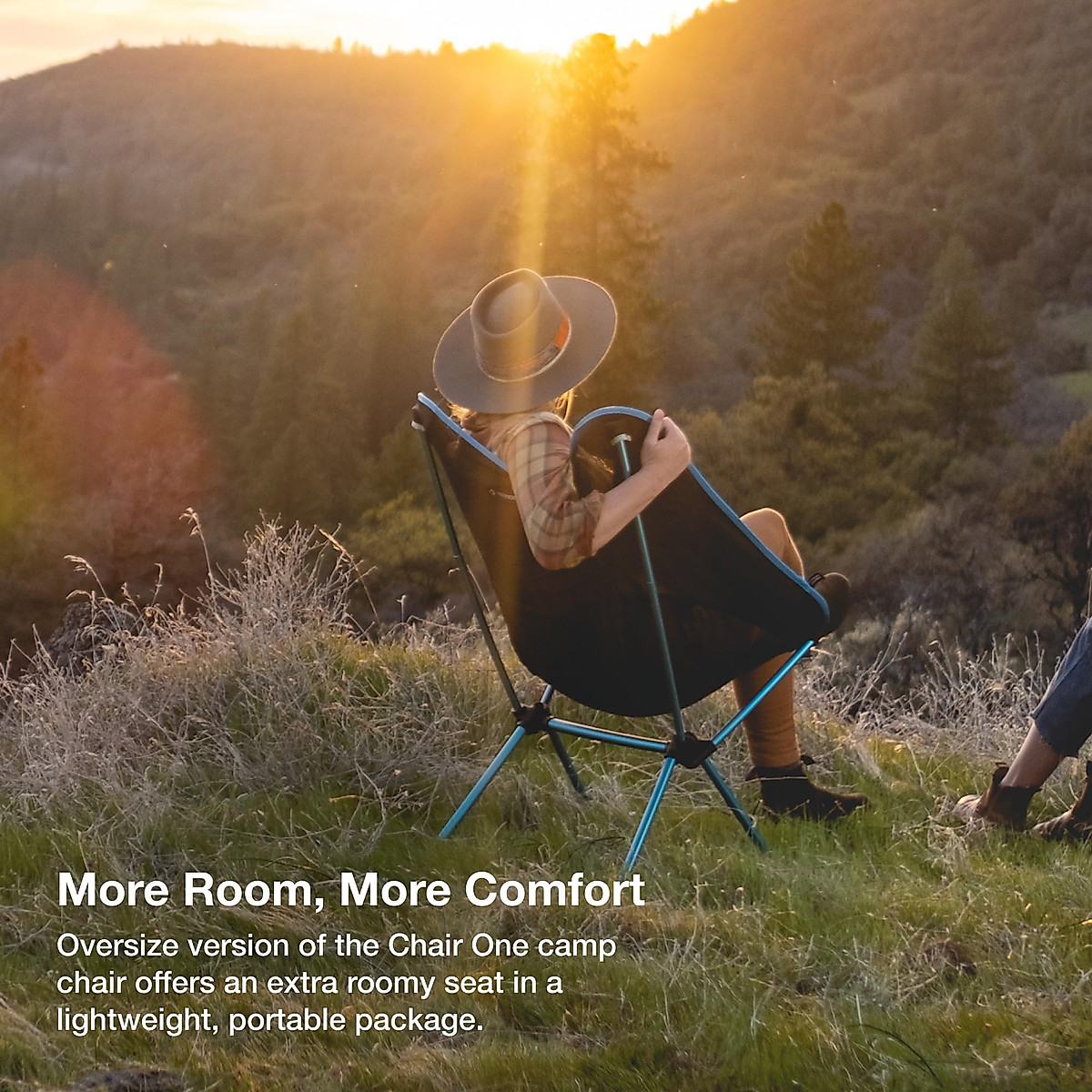 Helinox Chair One XL Lightweight, Portable, Collapsible Camping Chair, Black