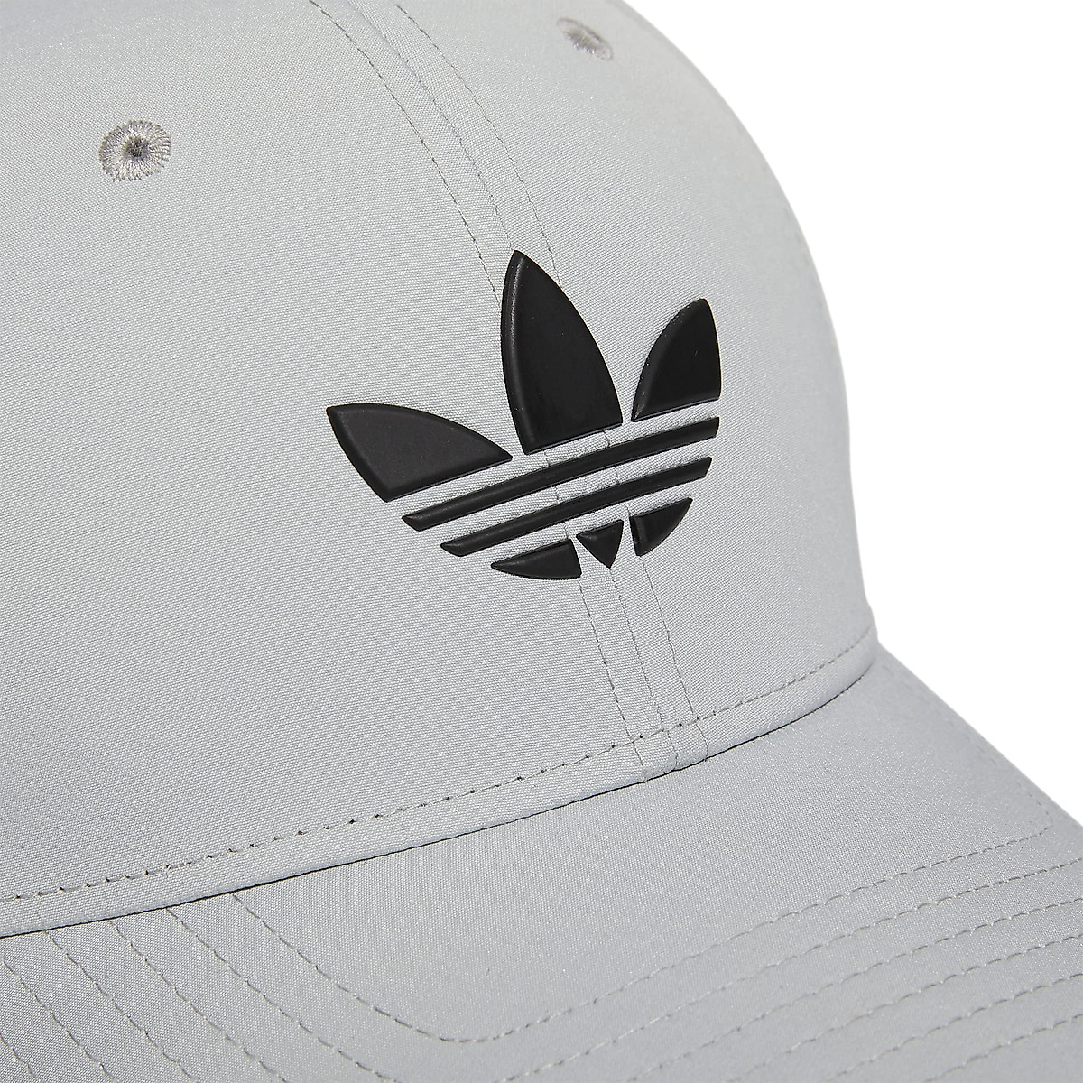 adidas Originals Men's Beacon Structured Precurve Snapback Cap, Stone Grey/Black, One Size