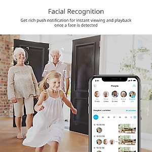blurams 2pc Home Pro, Security Camera 1080p FHD | w/Facia Recognition, 2-Way Talk, Human/Sound Detect, Person Alert, Night Vision and Siren | Cloud/Local Storage Available, Compatible with Alexa
