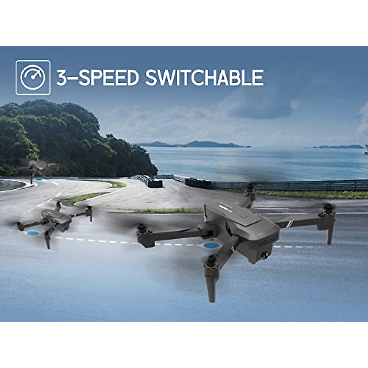 NEHEME NH760 Drones with 1080P HD Camera for Adults, WIFI FPV Live Video, Foldable Drones for Kids Beginners, Headless Mode, Altitude Hold, RC Quadcopter Toys Gifts with Speed Adjustment, 3D Flips
