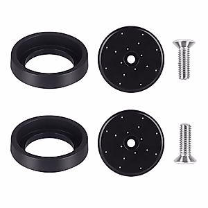 2 Pack Pre-Rinse Spray Valve Repair Kit 1.42 GPM Spray Face Bumper for All Commercial Sink Pre Rinse Faucet Dish Sprayer, Bumper and Screw Replacement Part, Black
