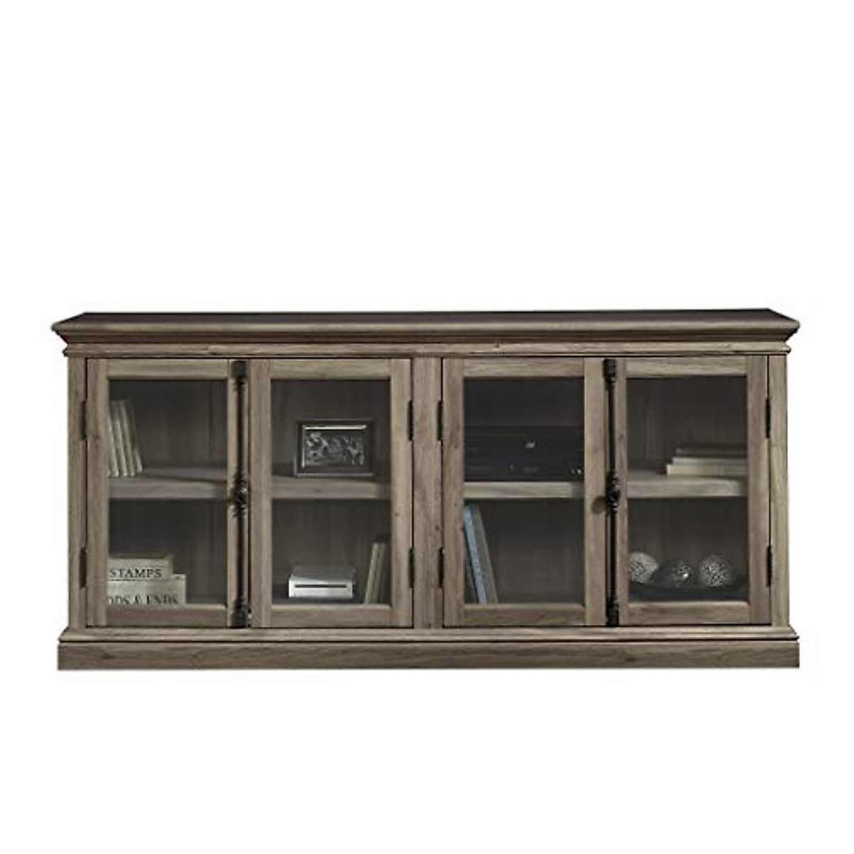 Sauder Barrister Lane Storage Credenza, For TV's up to 80", Salt Oak finish