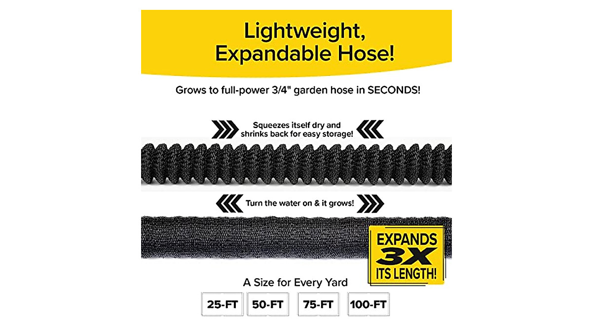 Pocket Hose Silver Bullet 50 ft Expandable Garden Hose with Turbo Nozzle