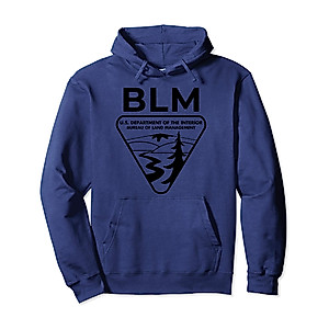 The Original BLM -- Bureau of Land Management (Black) Pullover Hoodie