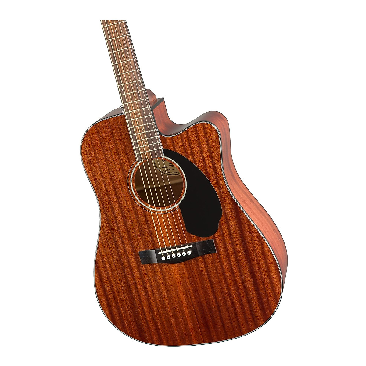 Fender CD-60SCE All-Mahogany Dreadnought Cutaway Acoustic Electric Guitar, with 2-Year Warranty, Fishman Pickup and Preamp System, Natural