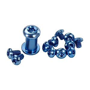 13-Piece Titanium Screw for Benchmade 535 Bugout, Mini Bugout 533 and Bailout 537, Complete Hardware Set Includes Pivot, Handle and Pocket Clip Screws, Blue