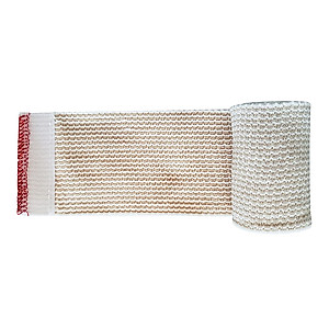 3-inch Premium Grade Elastic Bandage Wrap | Injuries, Sprains, Edema, Support, Compression | Reinforced Ends, Soft-Sturdy Fabric | Self Closures Both Sides | Non-Latex, Reuse | 2-pack | by Spa Slender