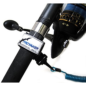 PROYAKER Heavy Duty Tackle and Gear Fishing Rod Leash for Offshore Boat and Kayak Fishing (2 PROYAKER LEASHES)