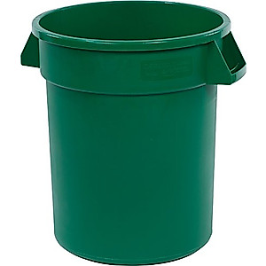CFS 34102009 Bronco Round Waste Container Only, 20 Gallon, Green