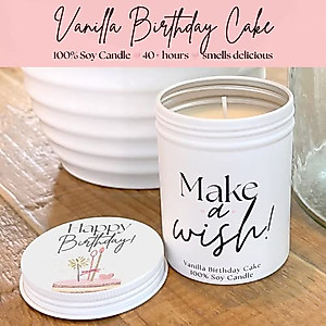 Happy Birthday Gifts for Women, Birthday Box Set - Birthday Candles Gifts for Her, Cute Candles Gifts for Women - Gifts for Women Birthday Unique, Gift Ideas for Friend, Mom, Sister, Coworker, Female