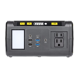 ROCKSOLAR Portable Power Station 250W RS811-277Wh Backup Lithium Battery, Solar Generator Power Supply with AC/USB/12V DC Outlets for Camping, RV, Home, Outdoor, Emergency