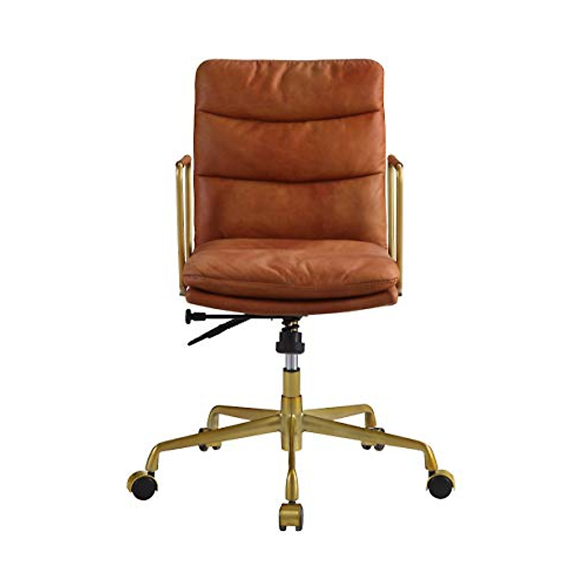 Acme Furniture Dudley Executive Office Chair, Rust Top Grain Leather