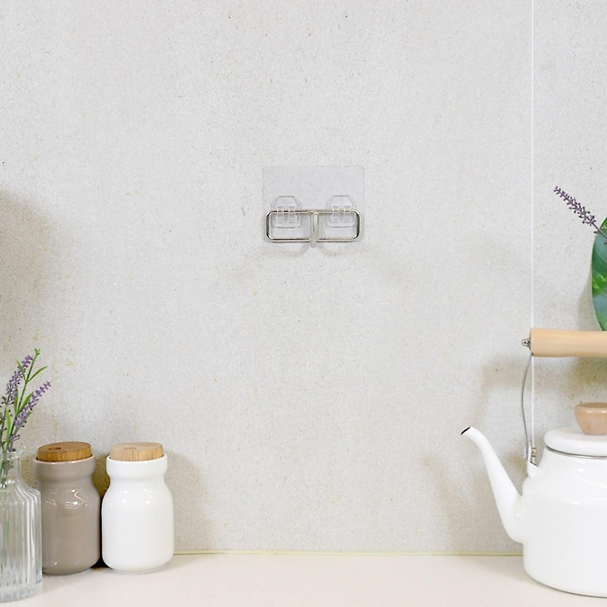 FLYBOT Banana Compact Adhesive Hanger - Solid Stainless Steel, Prolong Freshness, Neat Storage, Easy Installation, Durable, Rust-Resistant