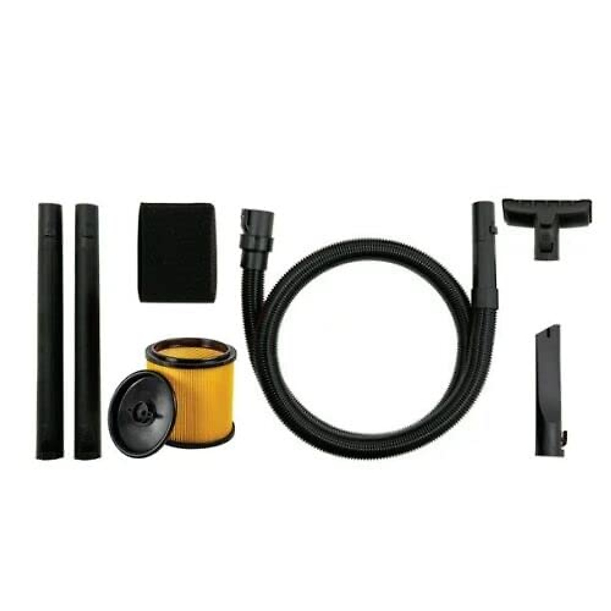 TELES 6 Gallon 5 Peak HP Stainless Steel Wet Dry Vacuum with Casters Powerful Cartridge Filter