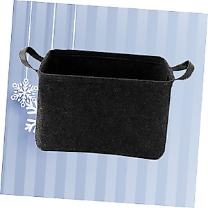 Zerodeko 1pc Shelf Organizer Bins Nursery Toys Felt Storage Bag Cube Organizer Laundry Basket Felt Storage Bin Portable Felt Basket Collapsible Shelves Portable Basket Household Toy Basket