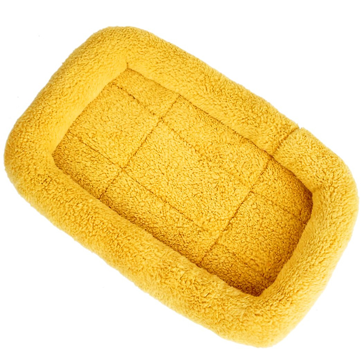 XIAOYU Winter Warm Comfortable Pet Dog Cat Sleeping Bed Mat for Pet House/Kennels/Cage/Crate Bed, Yellow, M