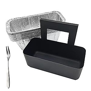 Grease Cup/Drip Catcher Pan for Blackstone Stove Griddles Replacement Part, Grill Collection Pan for Blackstone Professional Flat Top Griddle Liquid Holders 17 22 28 36inch（An extra fork is included）