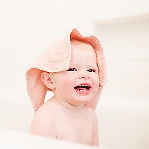 Konssy 6 Pack Baby Muslin Washcloths for Unisex 100% Cotton Wash Cloth Set for Baby Face Body Comfy and Soft for Newborn Infants Kids Girls and Boys