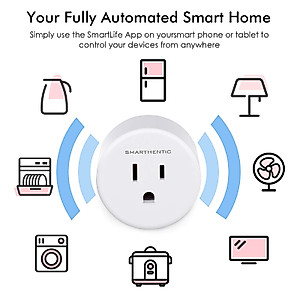 Smart Plugs, WIFI Outlet Timer Socket Sets, Remote Control Gadgets, Alexa, Google Home Voice Control, 2.4GHZ Network Outlet Extender, ETL Certified, Cool Stuff for Your Room, Pack of (6)