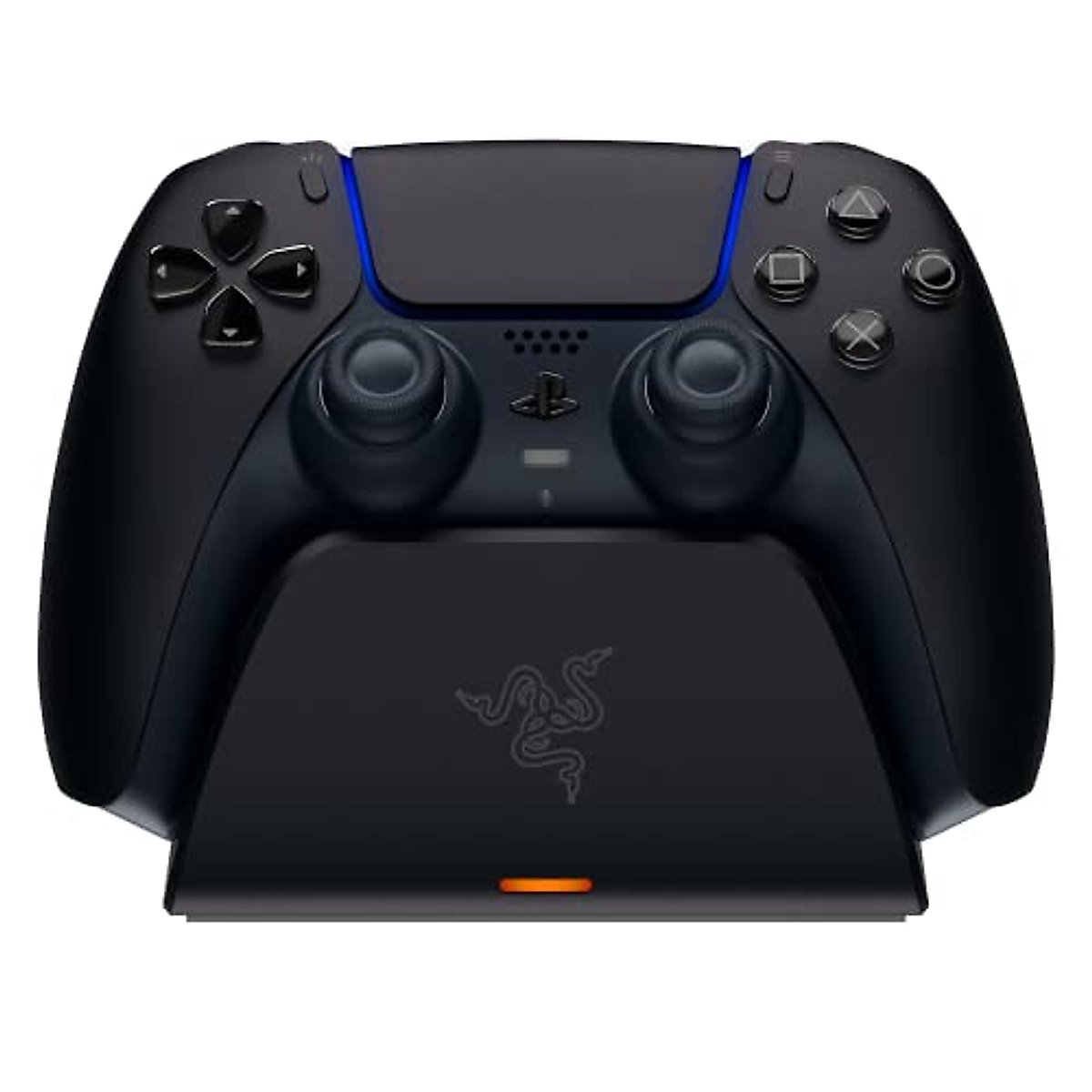 Razer Quick Charging Stand for PlayStation 5: - Curved Cradle Design - Matches PS5 DualSense Wireless Controller - One-Handed Navigation - USB Powered - Black (Controller Sold Separately)