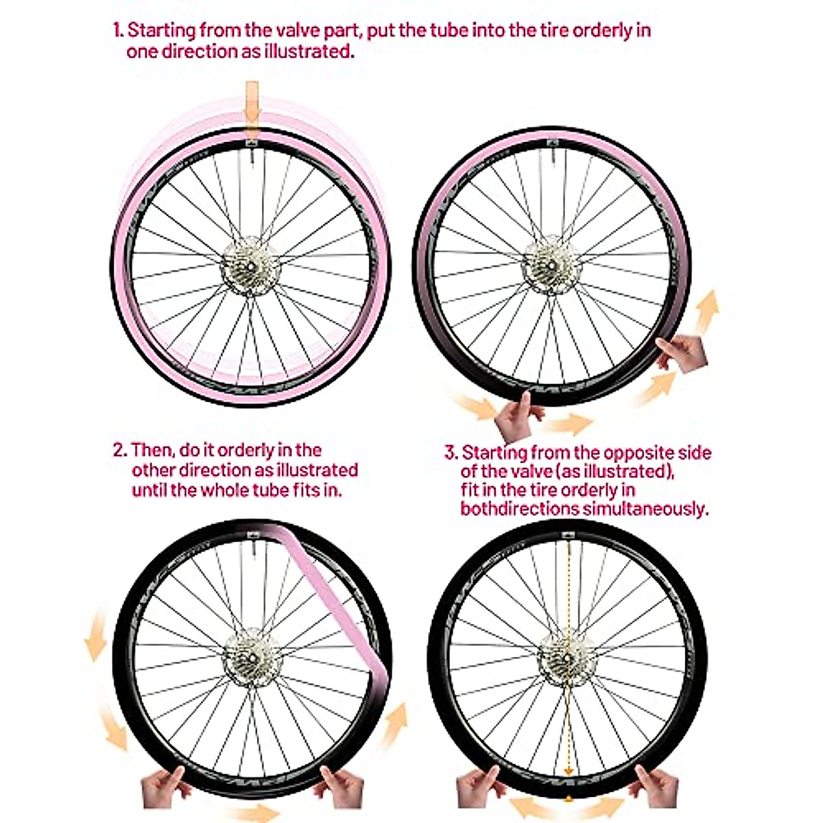 2 Pack Ultralight TPU Bike Inner Tube Mountain Bicycle Tire 26/27.5'' Compatible with 26/27.5 x 1.9/2.0/2.1/2.2/2.3/2.4/2.5 Valve Length French 45mm for MTB (Include 8 PCS Bike Inner Tire Patch)