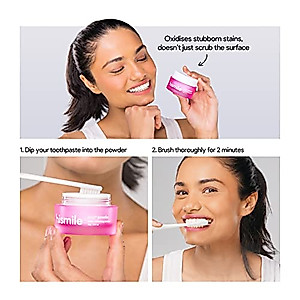 Hismile Pap+ Teeth Whitening Powder, Enamel Safe , Active Ingredients, Active Whitening, Tooth Powder for Sensitive Teeth, Advanced Stain Removal