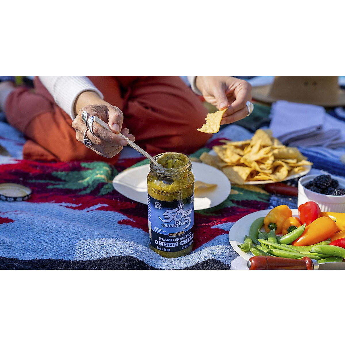 505 Southwestern Flame Roasted Green Chile, Medium (3-16oz Value Pack)