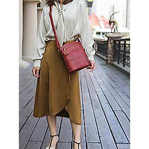 MKF Collection Crossbody Bag for Women, Designer Crossover Lady Shoulderbag Messenger